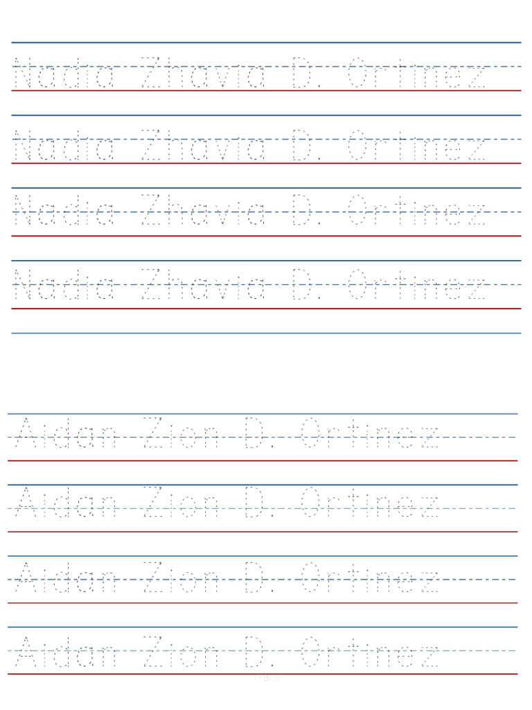 Nadia's and Aidan's Tracing Pad | PDF
