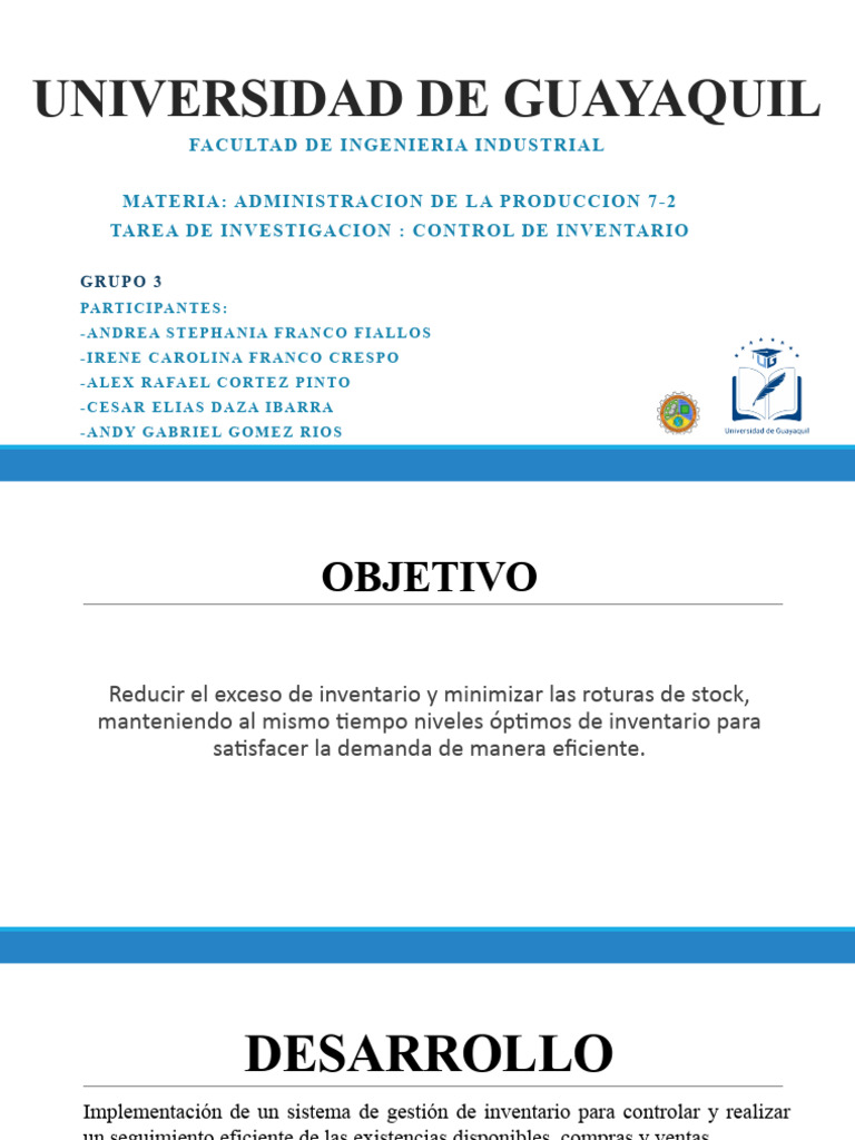 Control de Inventario | PDF