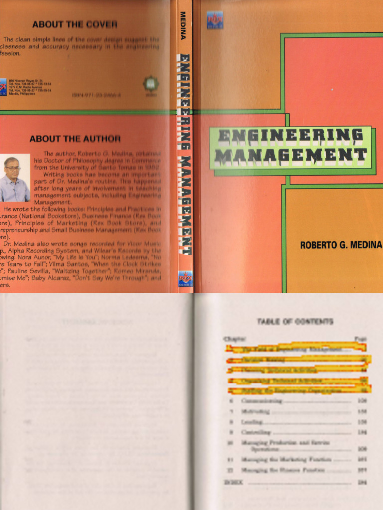 E-book-Engineering Management by Roberto Medina | PDF