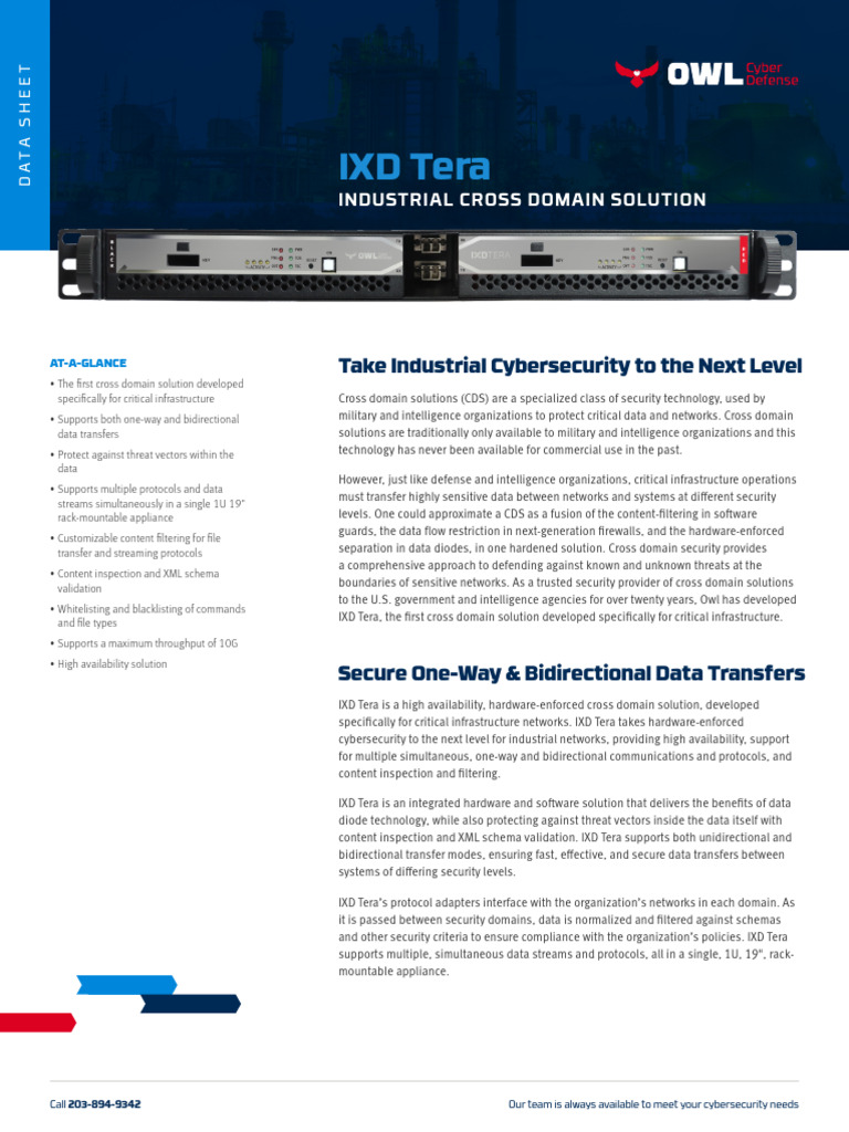Industrial Cybersecurity Solution IXD Tera | PDF | Computer Security ...