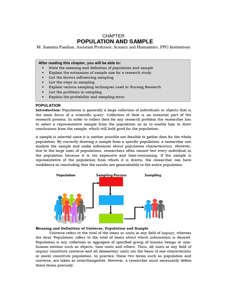 002 POPULATION & SAMPLE | PDF | Sampling (Statistics) | Stratified Sampling