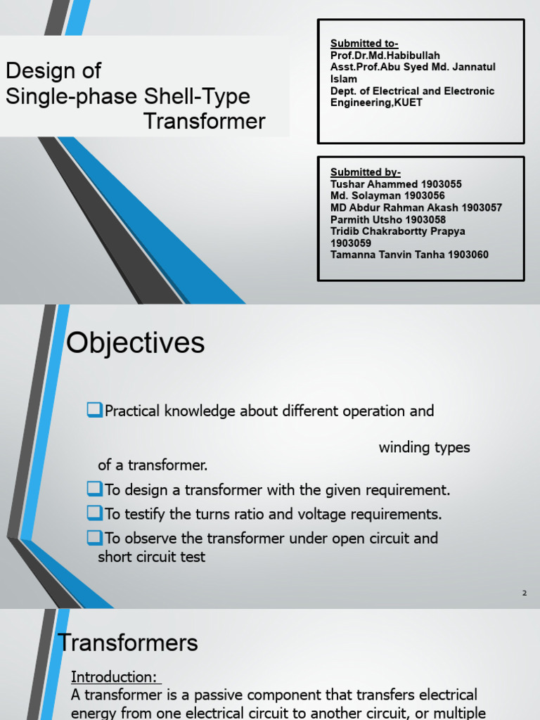 Prototyping-presentation-A2-5 FINAL | PDF | Transformer | Power (Physics)