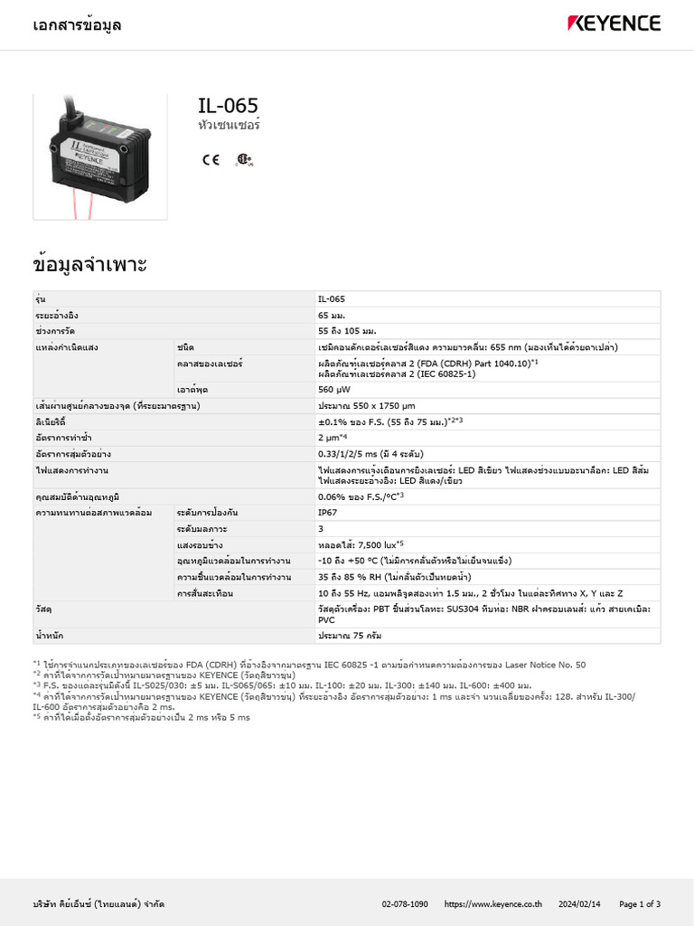IL-065 Datasheet | PDF