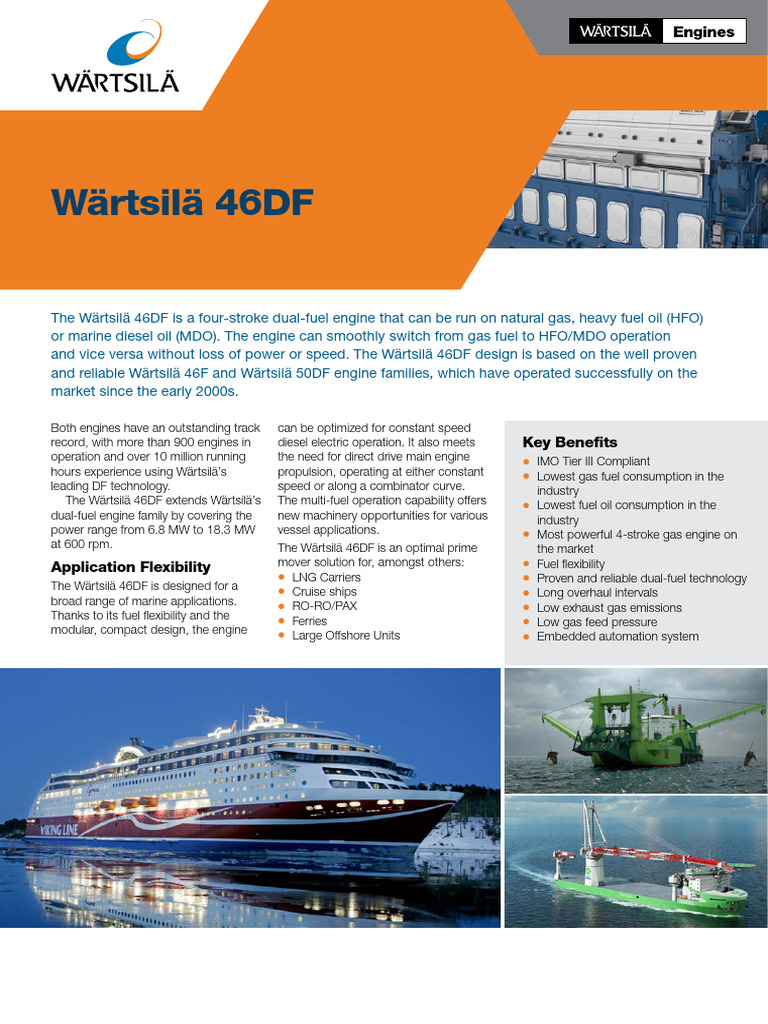 Wartsila 46df | Download Free PDF | Marine Propulsion | Engines