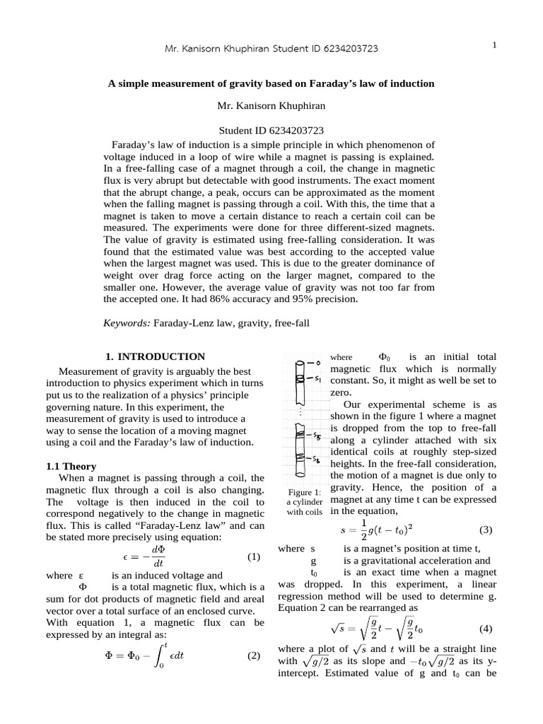 Induction Report | PDF | Electromagnetic Induction | Inductor