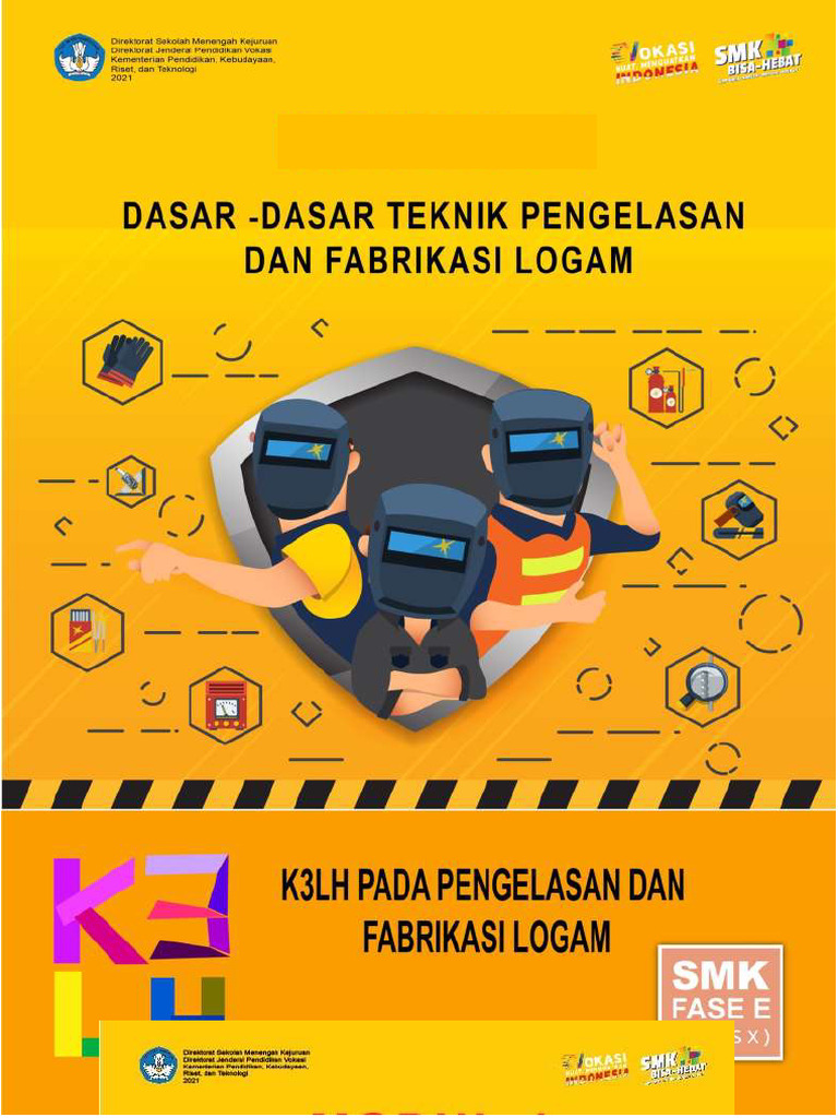 Modul Ajar X Teknik Pengelasan A - Dasar Pengelasan Dan Fabrikasi Logam | PDF | Seni