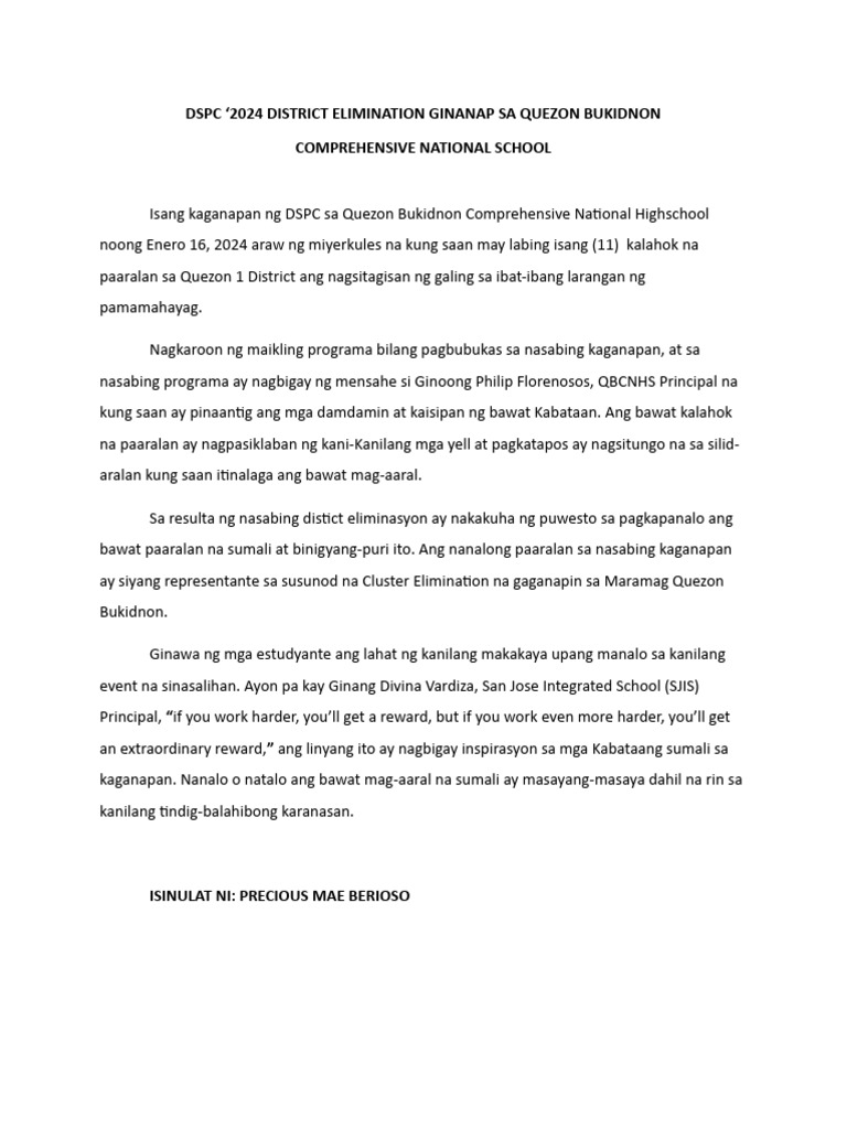 Newswriting Filipino | PDF