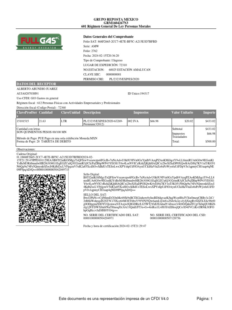 Cfdi | PDF | Pagos | Dinero