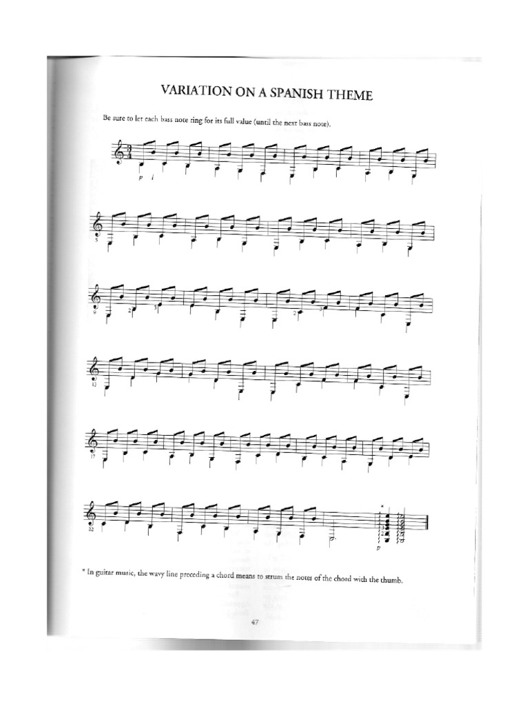 Variation On A Spanish Theme | PDF