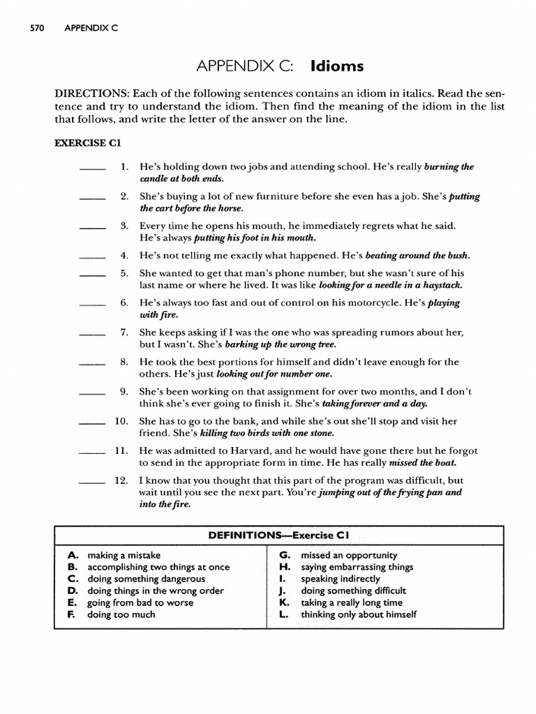LG Apdx Idioms | PDF