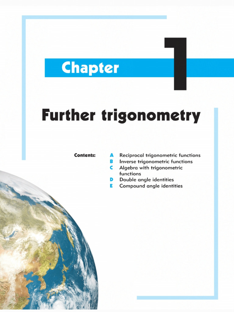 Chapter 1 Further Trigonometry | PDF