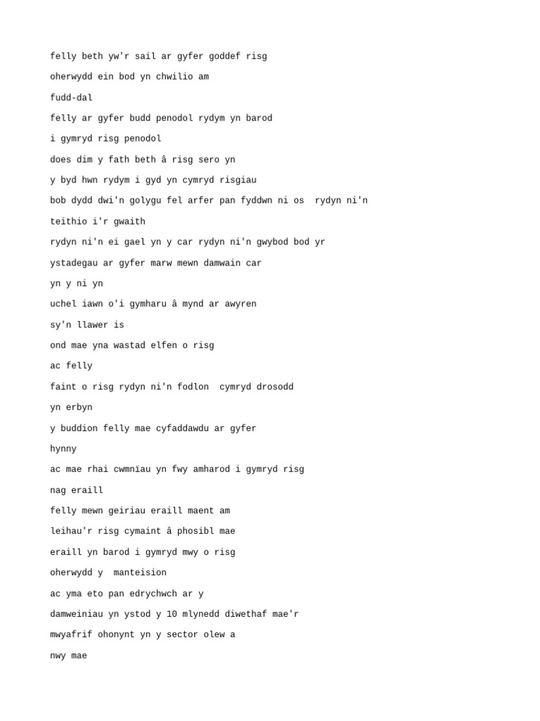 (Welsh) Functional Safety - Measuring Risk - Principles of Risk ...