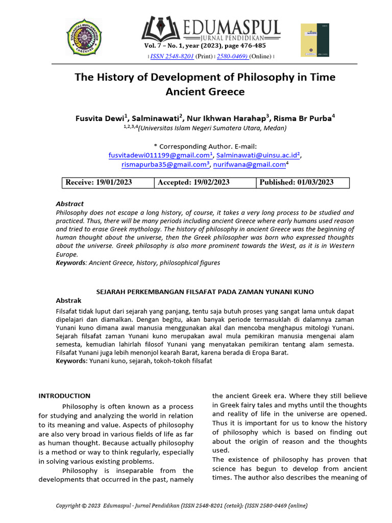 5535-Article Text-10348-1-10-20230412 | PDF | Socrates | Reason