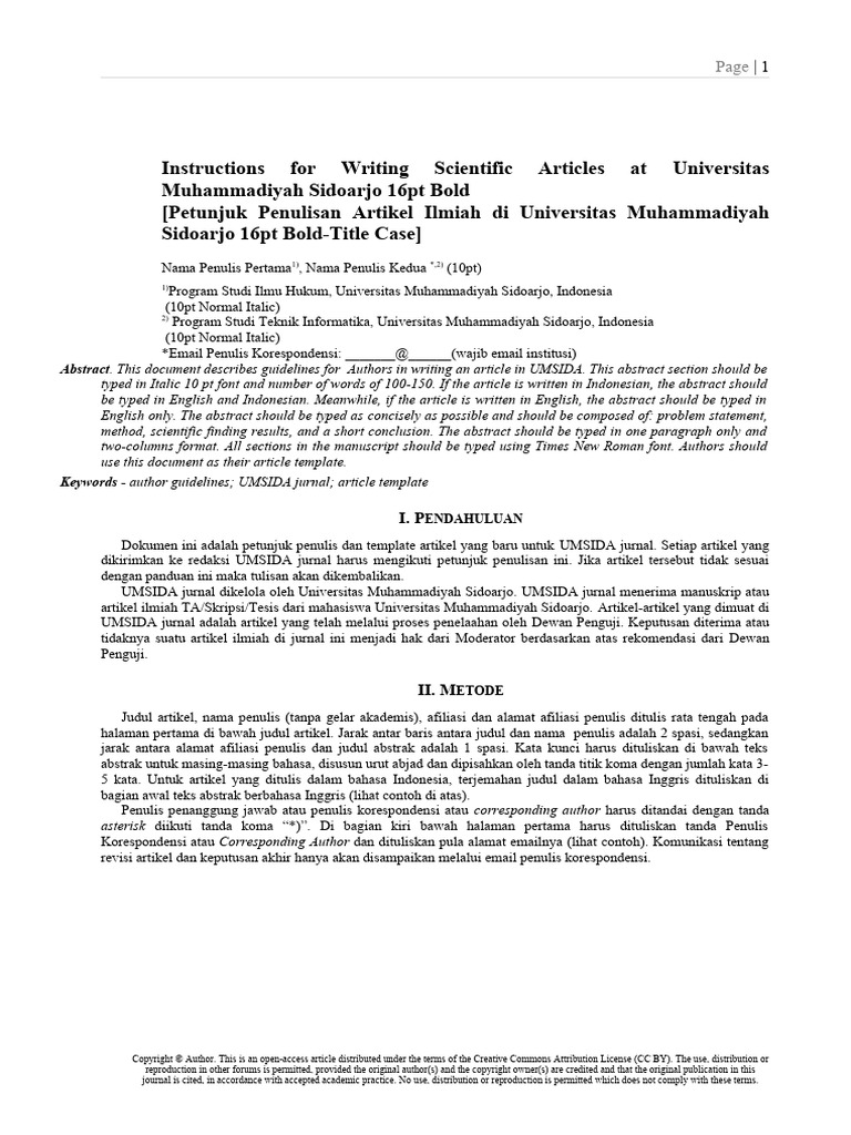 Template Jurnal UMSIDA | PDF