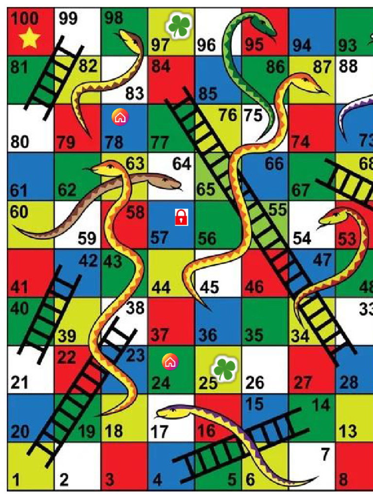 Juego Didactico Serpiente y Escaleras | PDF