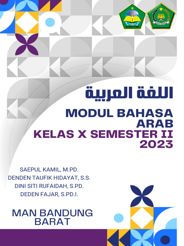 Buku Modul Arab Kelas X Genap 2024 | PDF