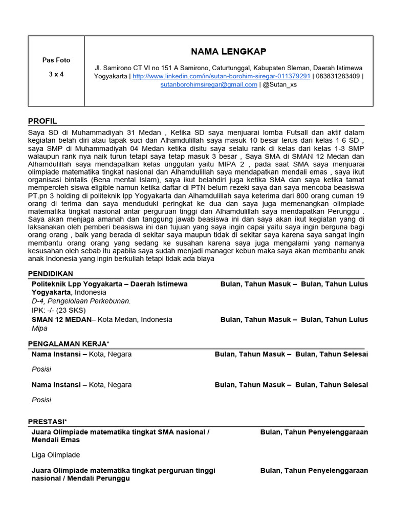 Sutan Borohim Siregar | PDF