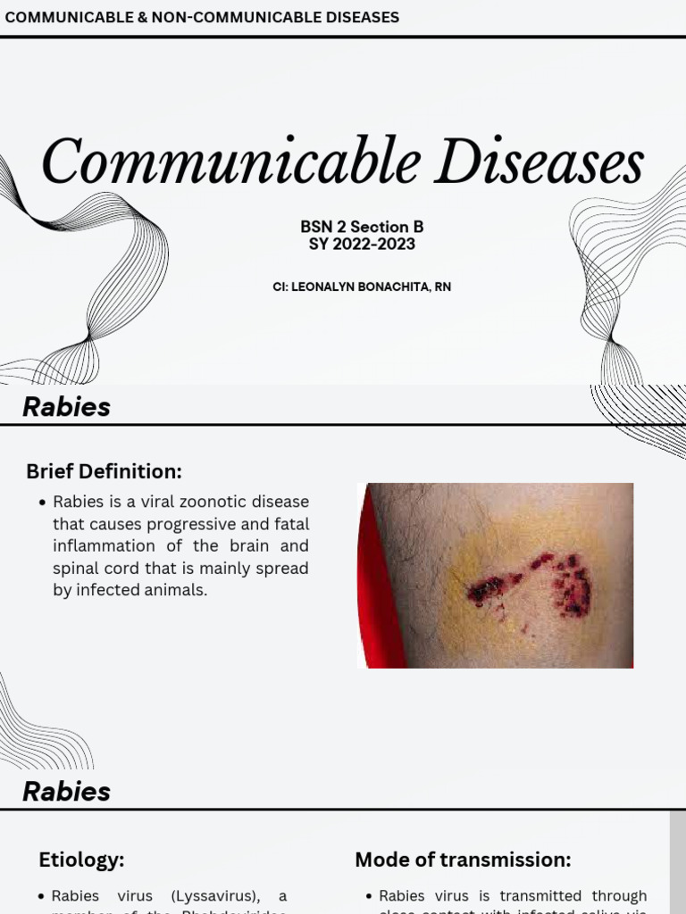 Rabies PDF | PDF | Rabies | Causes Of Death