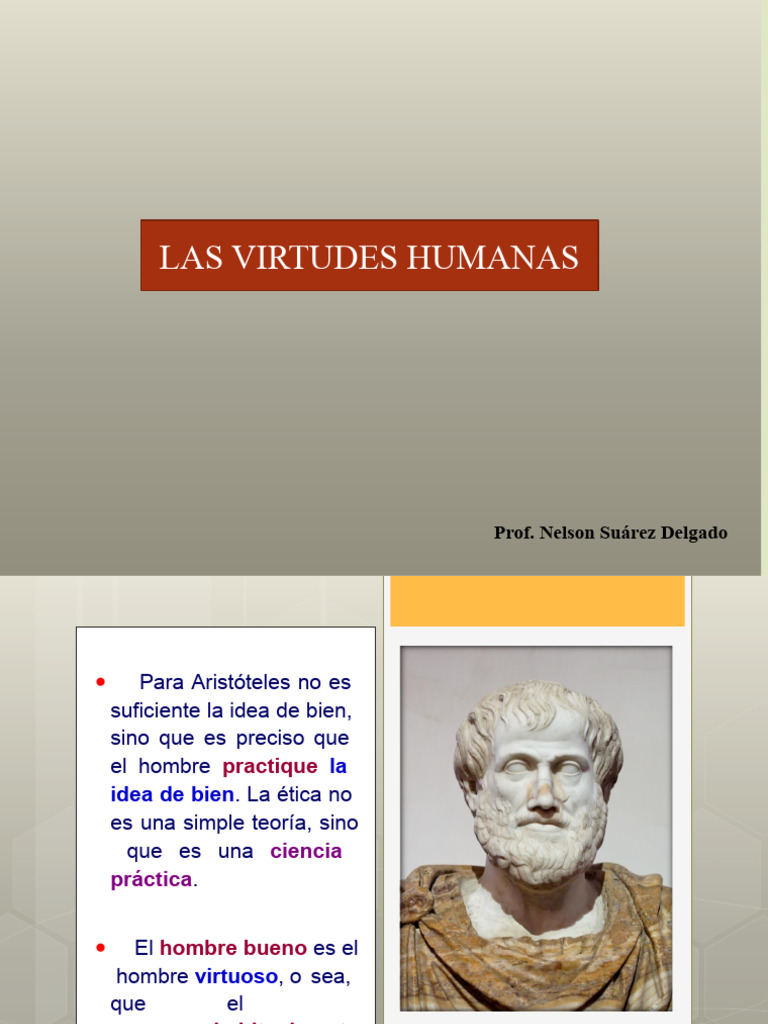 S07. Las Virtudes Humanas | PDF | Virtud | Aristóteles
