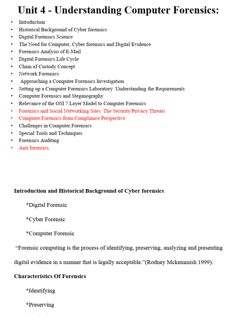 4th Module | PDF | Computer Forensics | Digital Forensics