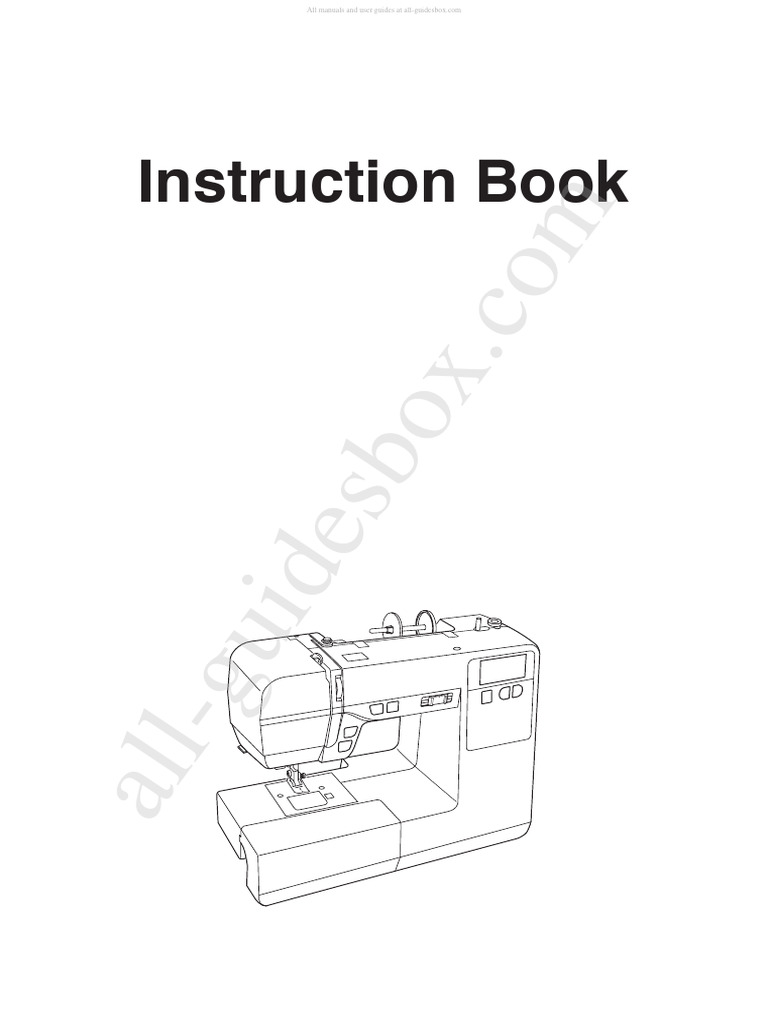 Janome MOD30 Sewing Machine Instruction Manual | PDF | Sewing Machine ...