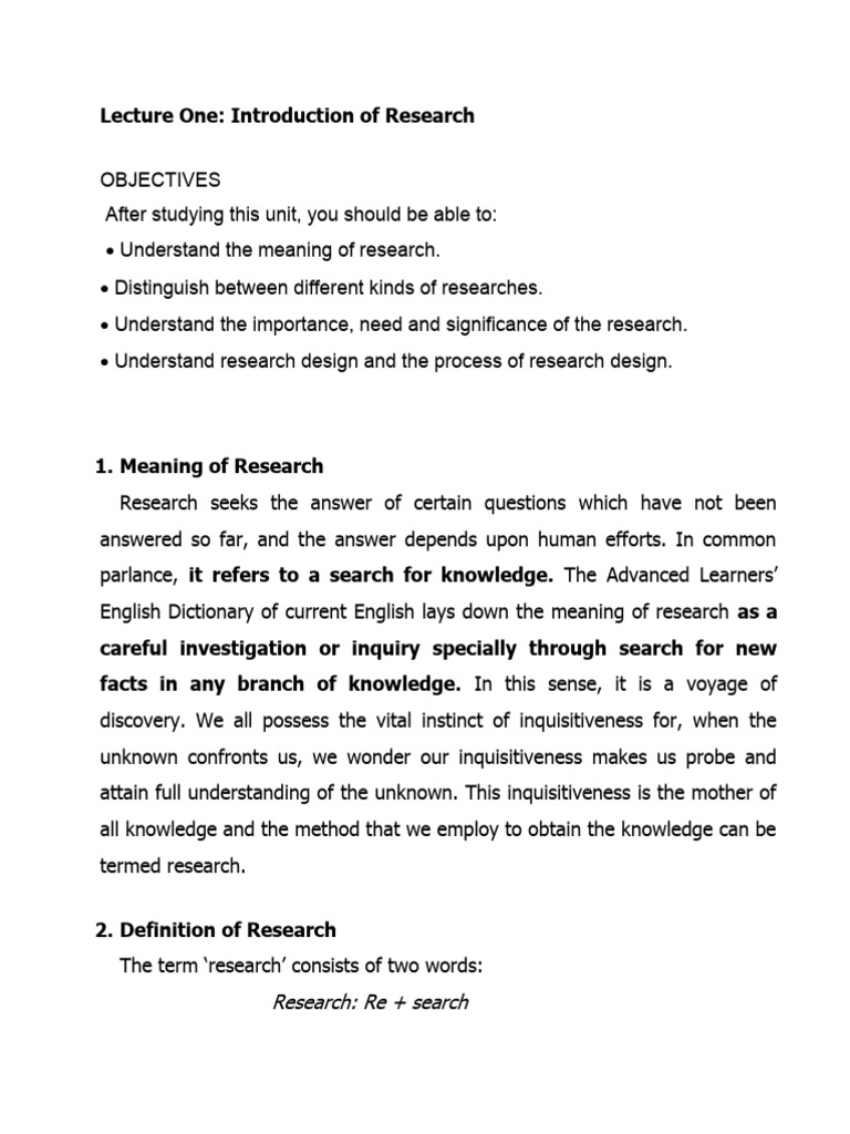 CHAPTER 1 Intro To Research | PDF | Validity (Statistics) | Inductive ...