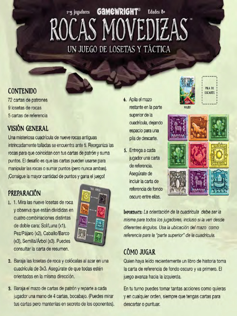 Shifting Stones - Rules.es | PDF