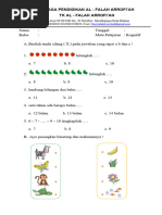 Soa Lomba Matematika TK | PDF