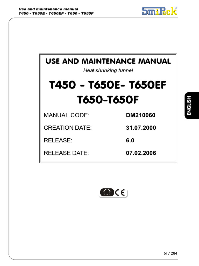 T450 - T650E-T650EF T650-T650F: Use and Maintenance Manual | Download Free PDF | Mains ...