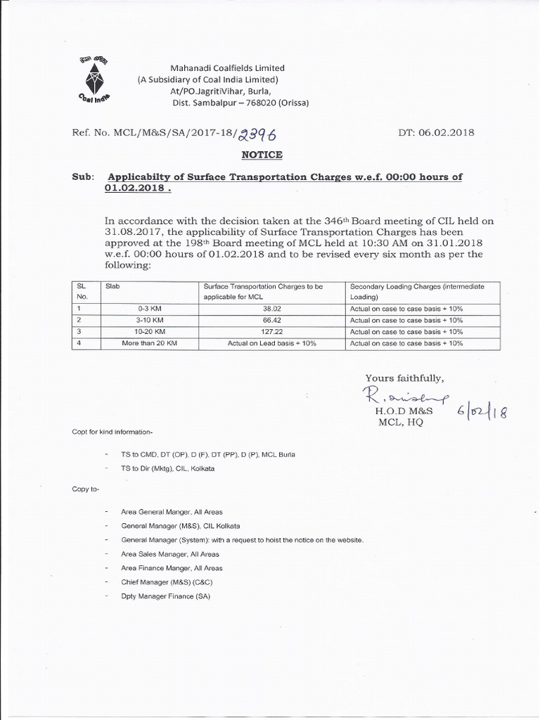 Surface Transportation Charges | PDF