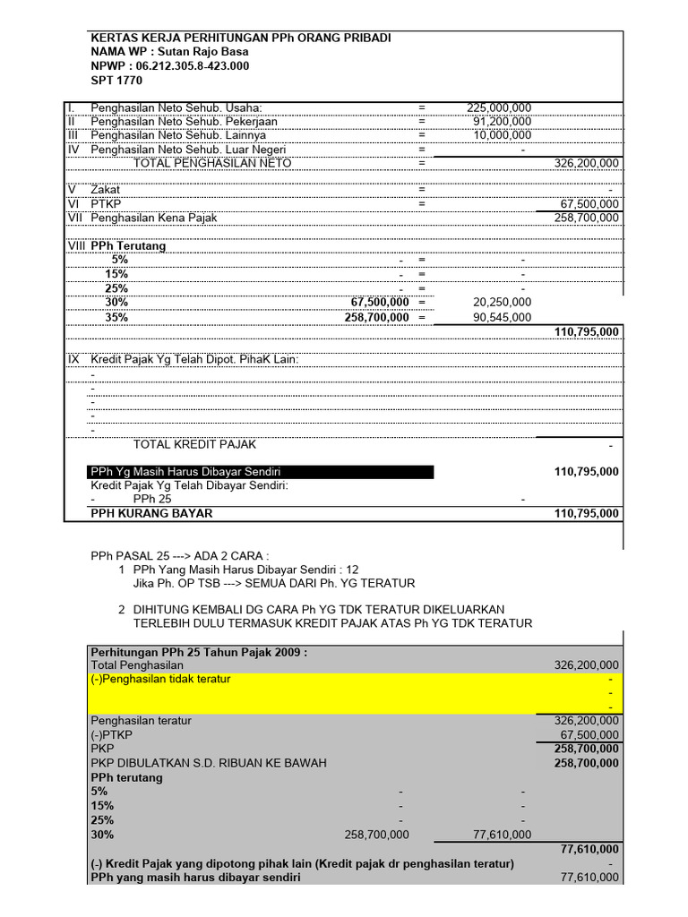 Formulir SPT 1770 Devi Ratnasari | PDF