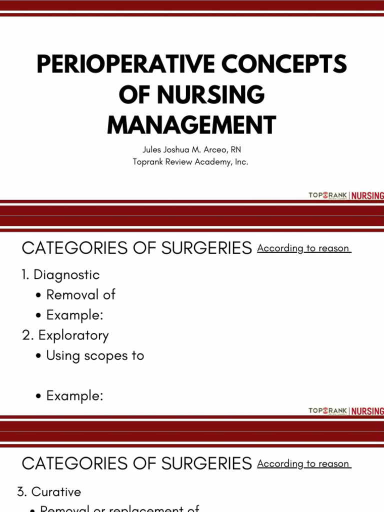 HANDOUTS - PERIOP - | PDF | Surgery | Anesthesia