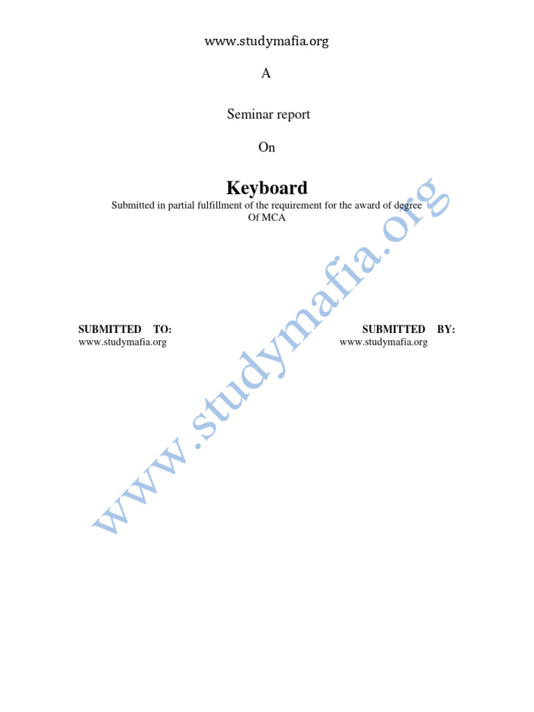 MCA Keyboard PDF Report | PDF | Computer Keyboard | Wireless MCA Keyboard PDF Report | PDF | Computer Keyboard | Wireless