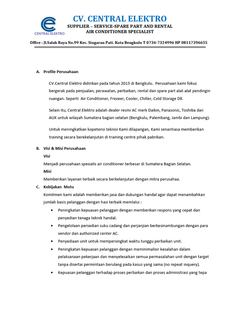 CV Central Elektro | PDF