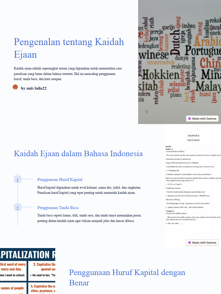 Pengenalan Tentang Kaidah Ejaan | PDF
