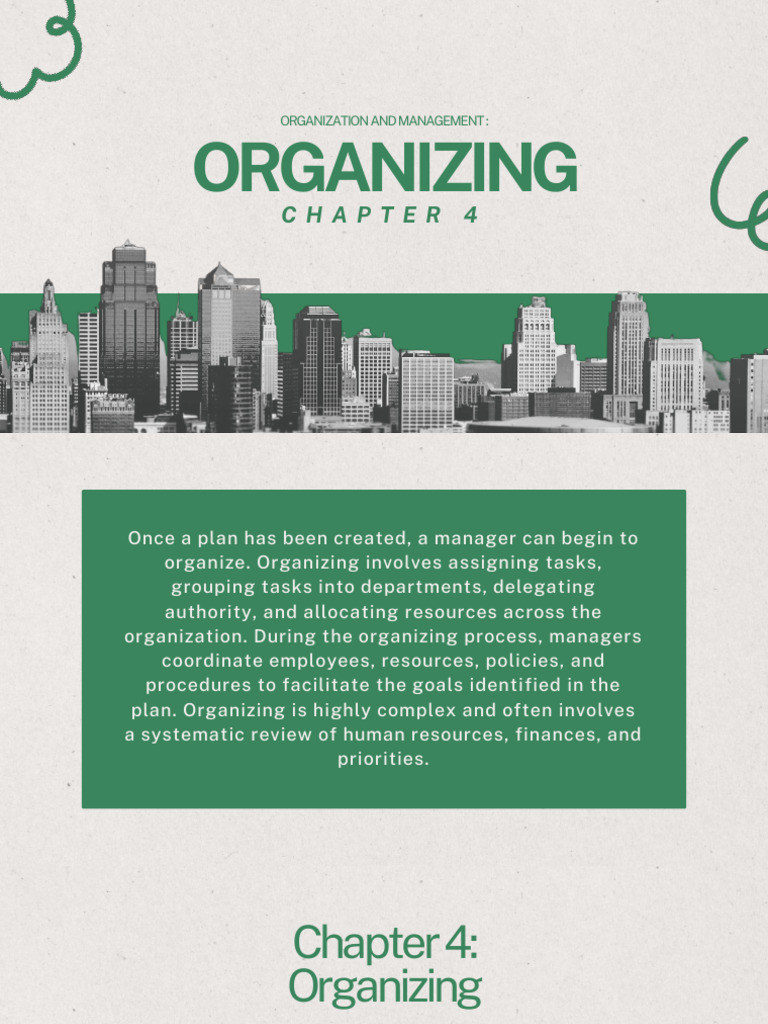 Chapter 4 Organizing | PDF | Organizational Structure | Business