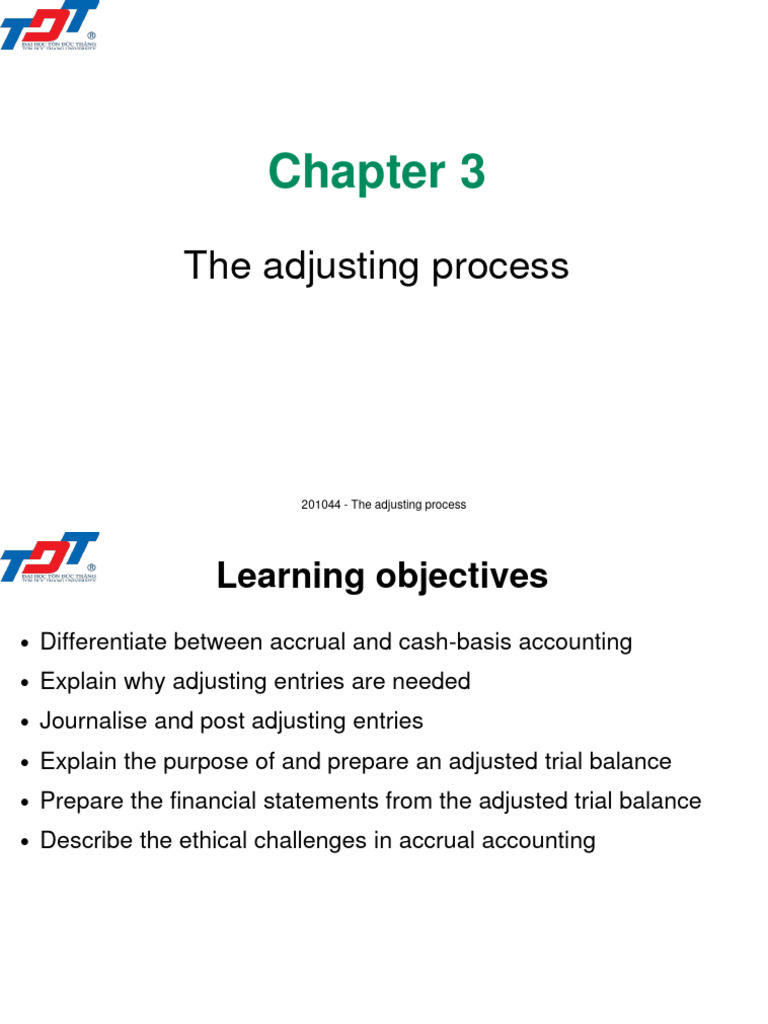 Ch03_The Adjusting Process | PDF | Deferral | Expense