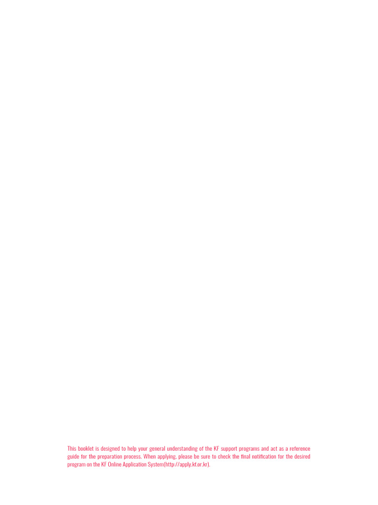 2024 KF Guideline for Program Application | PDF | Thesis | Doctor Of Philosophy