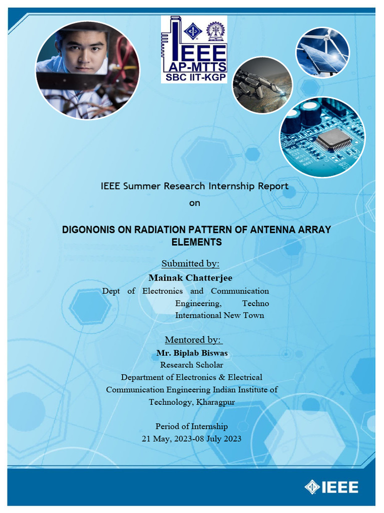 Diagnosis On Radiation Pattern of Antenna Array Elements - Mainak Chatterjee | PDF | Antenna ...