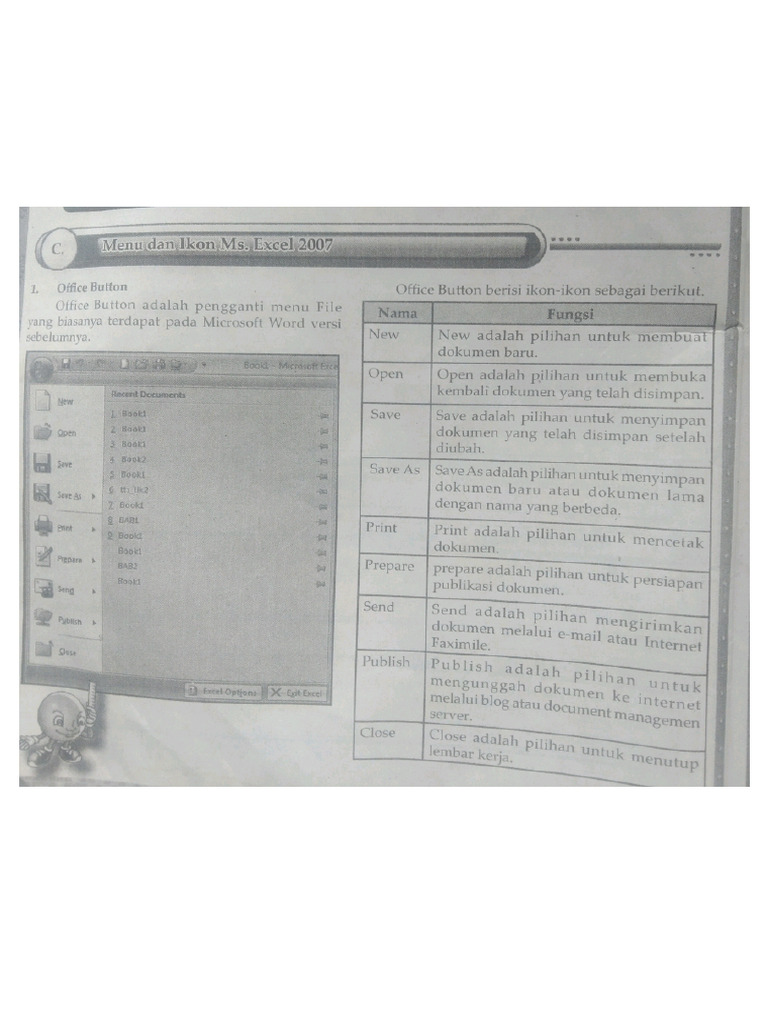 Menu Dan Ikon Ms - Exel | PDF