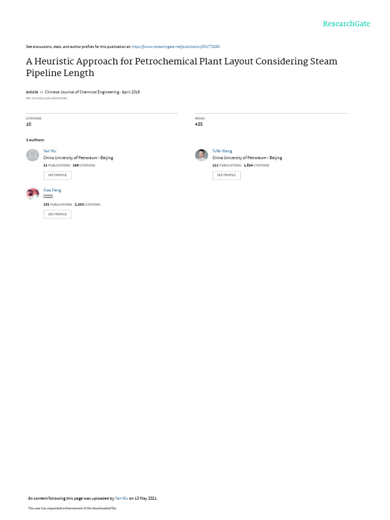 A-heuristic-approach-for-petrochemical-plant-layout-considering-steam-pipeline-length | PDF ...