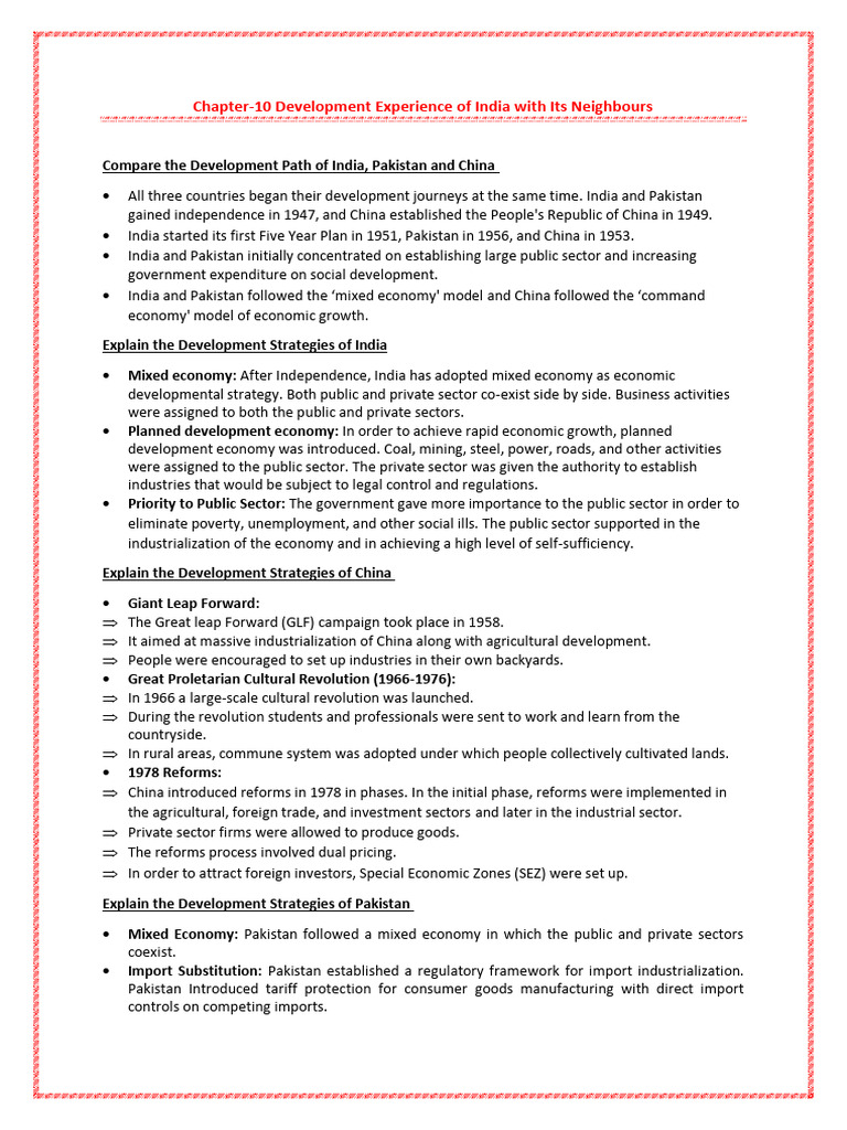 Ind - Eco.dev Chapter-10 Development Experience of India With Its ... Ind - Eco.dev Chapter-10 Development Experience of India With Its ...