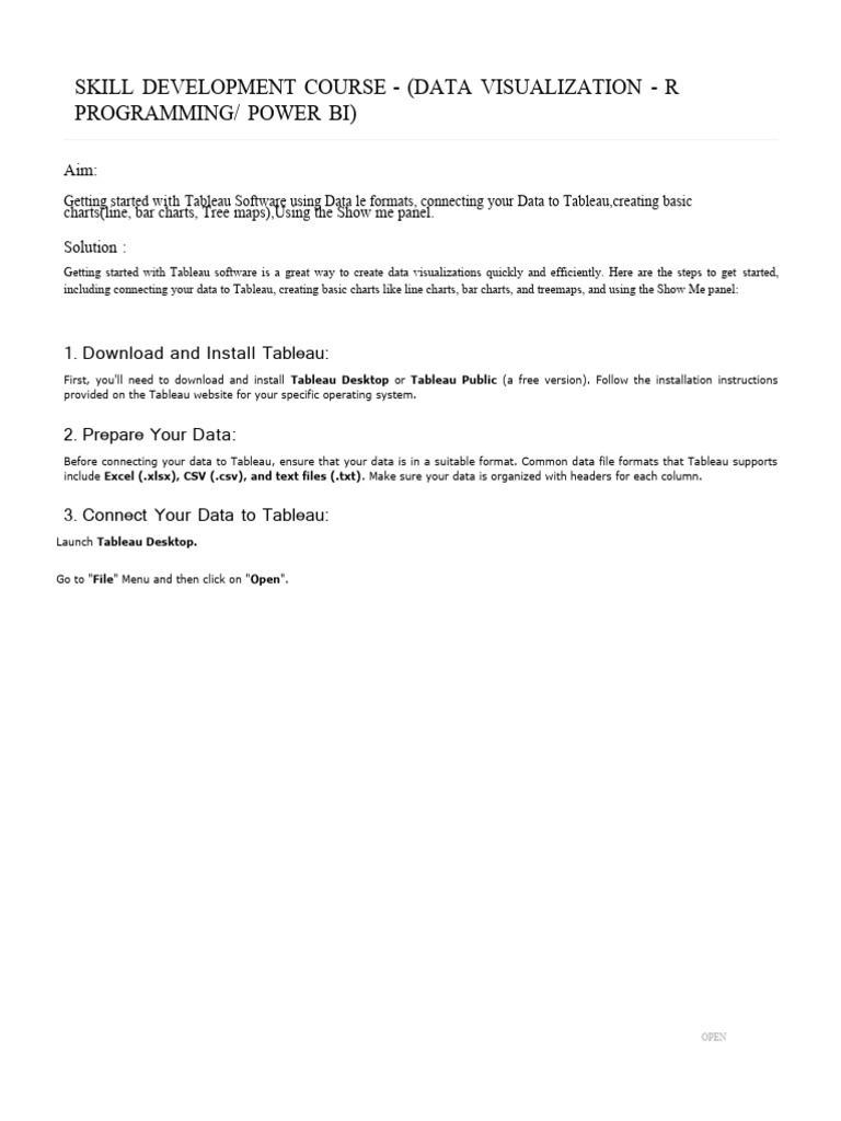 Skill Development Course Program 2 Pdf Microsoft Excel Chart 0406