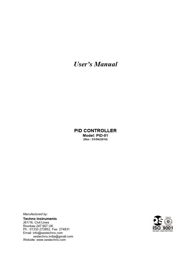 PID Control | PDF | Control Theory | Electrical Engineering
