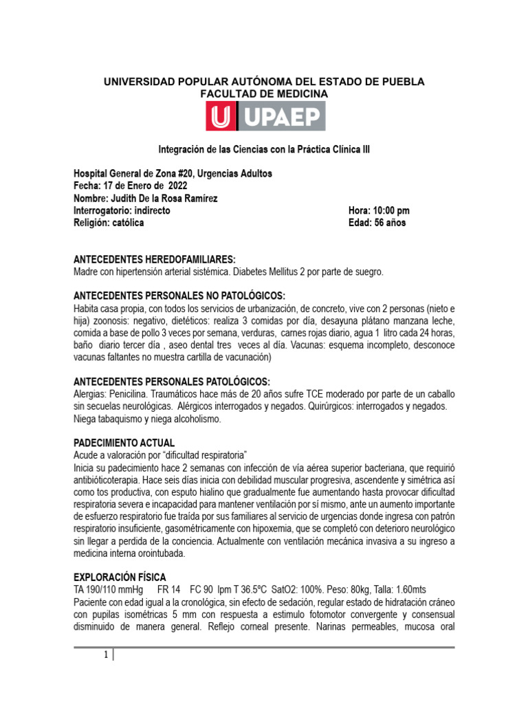 Caso 1 ICPC 3 Alumno | PDF | Alergia | Medicina