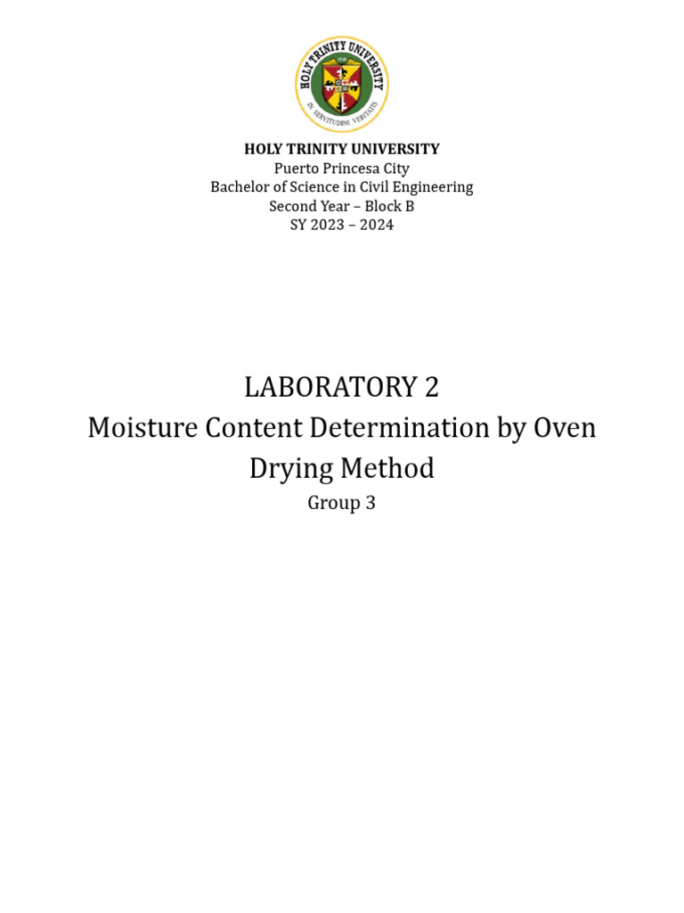 Group 3 Laboratory 2 | PDF | Soil | Chemistry
