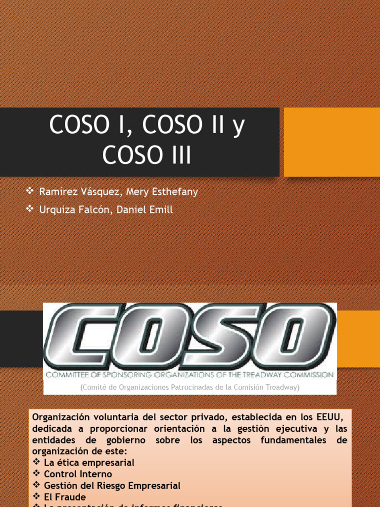 COSO III: Control Interno y Riesgos | PDF | Riesgo | Business