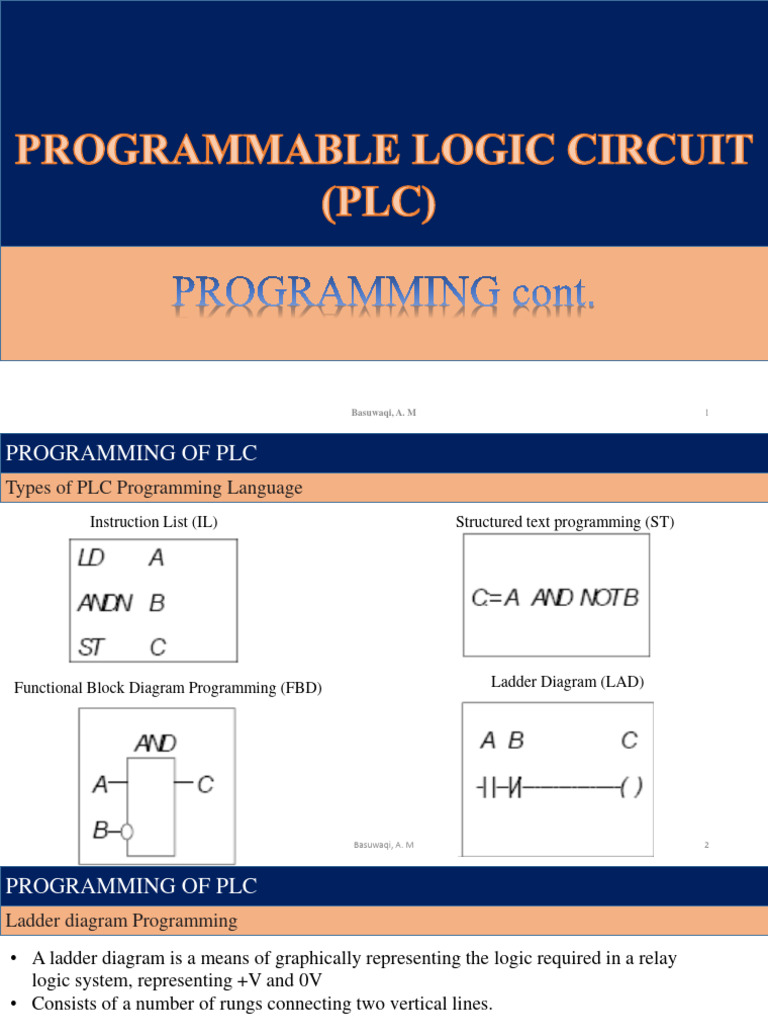04 - Programming Continous | PDF | Programmable Logic Controller | Relay