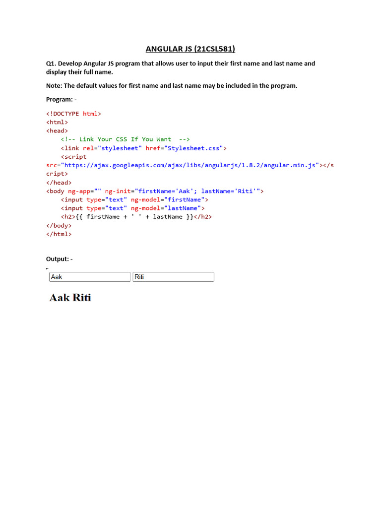 ANGULAR JS Full Data | Download Free PDF | Angular Js | Computing ANGULAR JS Full Data | Download Free PDF | Angular Js | Computing