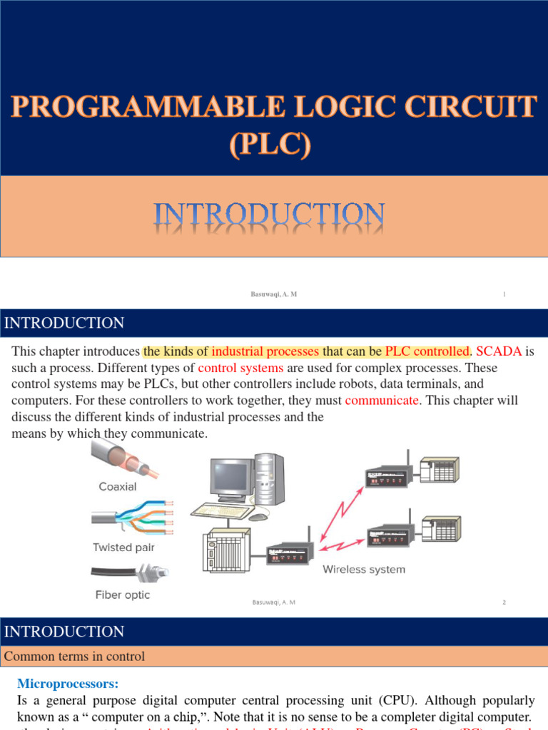 01 - CH1. Introduction To PLC | Download Free PDF | Programmable Logic Controller | Computer Network